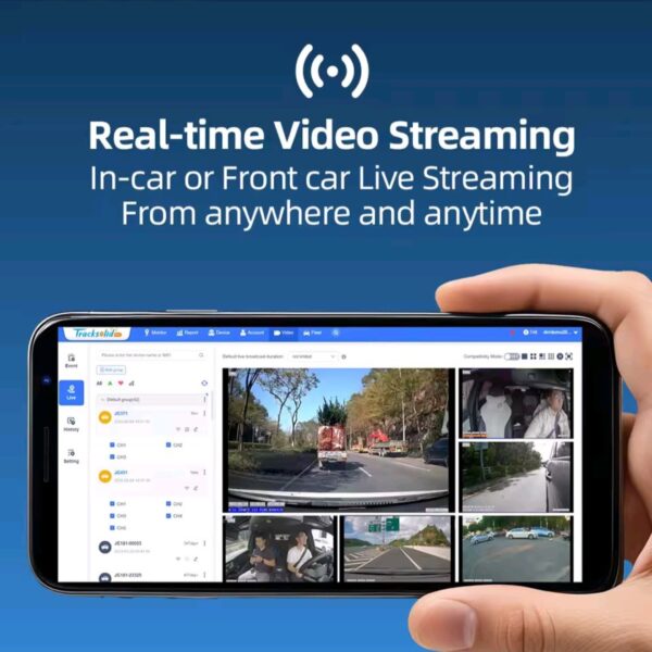 JIMI JC261+JC170 4G Built-in GPS Tracking Dual Channel Dash Camera+ DMS ...