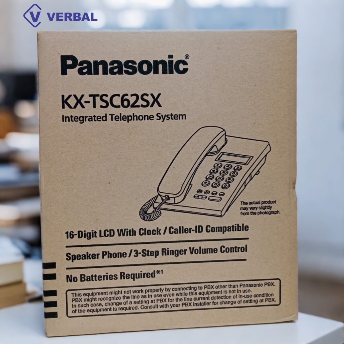Panasonic KX-TSC62SX Corded Telephone Set With Loud Speaker - VERBAL BD